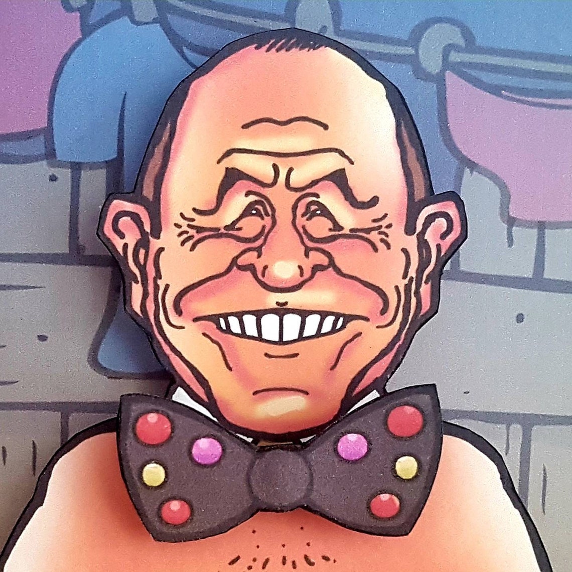 Frank Butcher Inspired Moveable Spinning Bow Tie 3D Greeting | Etsy UK