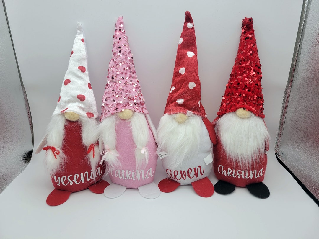 Personalized Valentine Gnome Plushies / Valentines / Plush / Gnome - Etsy