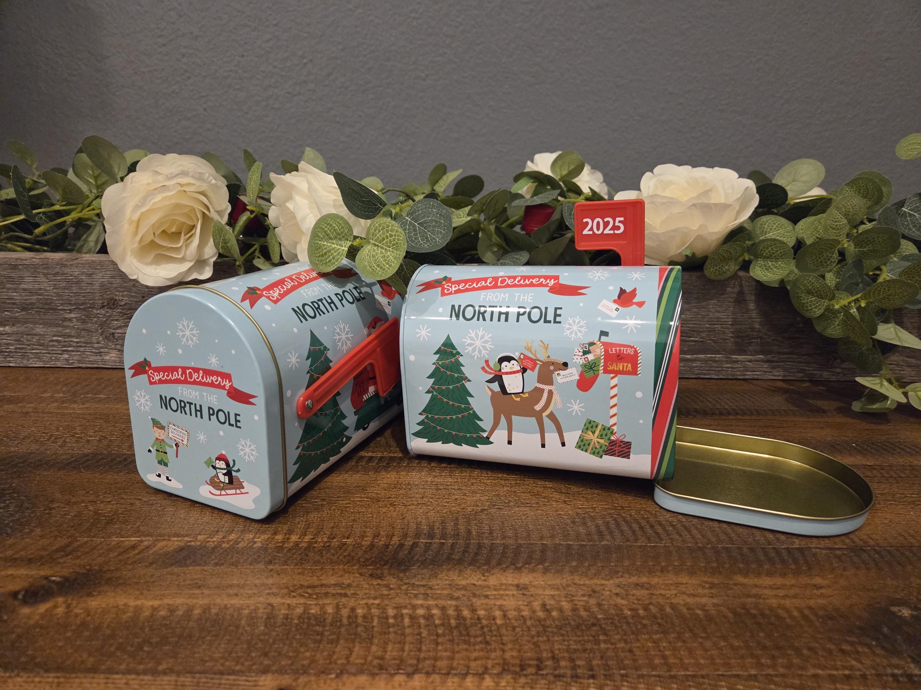 Christmas Mini Mailbox Tin: Party Favors / Gift Card Holder - Etsy
