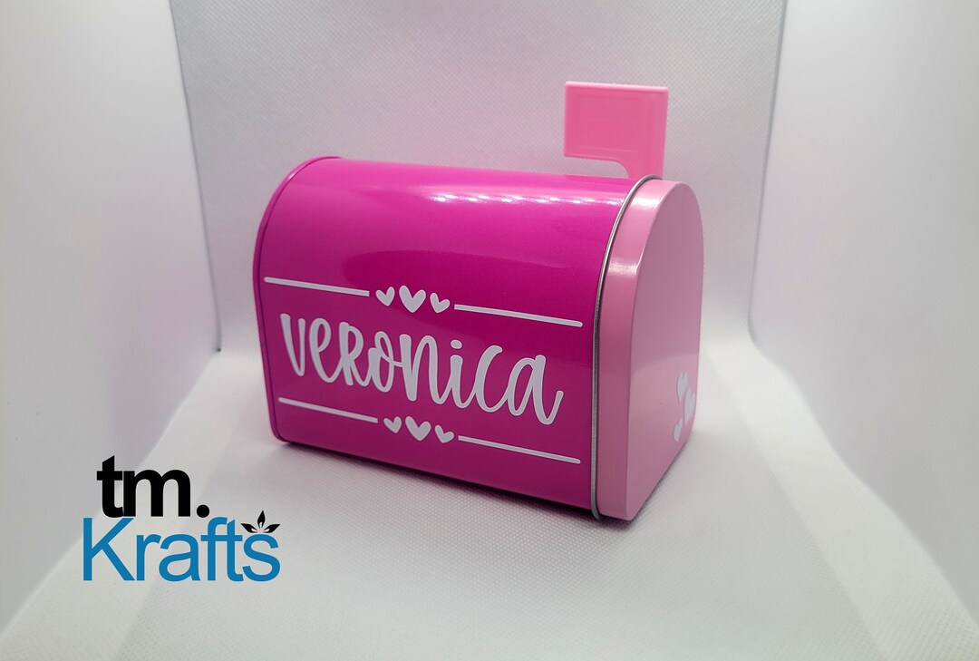 Personalized Mini Mailbox With Heart / Valentine's Day / Kids Gift ...