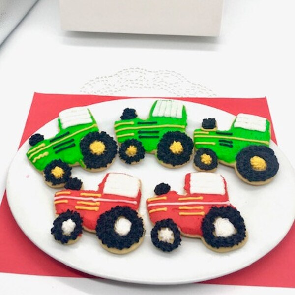 Tractor Cookies - Etsy