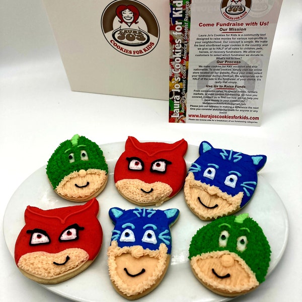 Pj Mask Cookies - Etsy