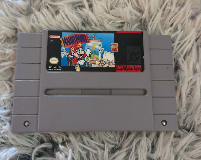 Super Nintendo Super Mario Paint 1992 Original Game Cartridge Super ...