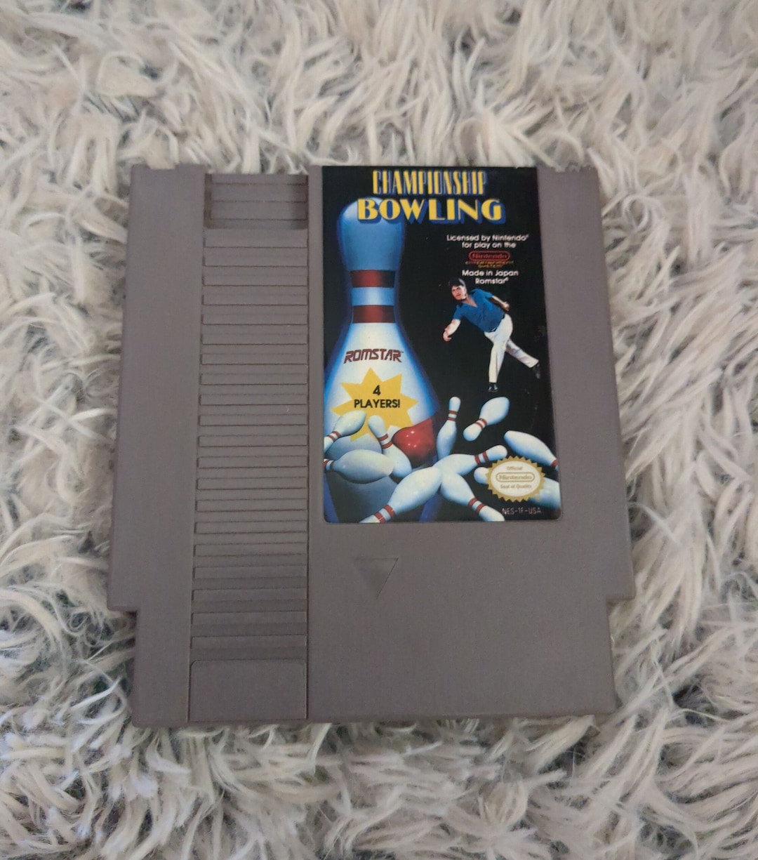 Nintendo Championship Bowling Game NES - 1989 Original Game Cartridge ...