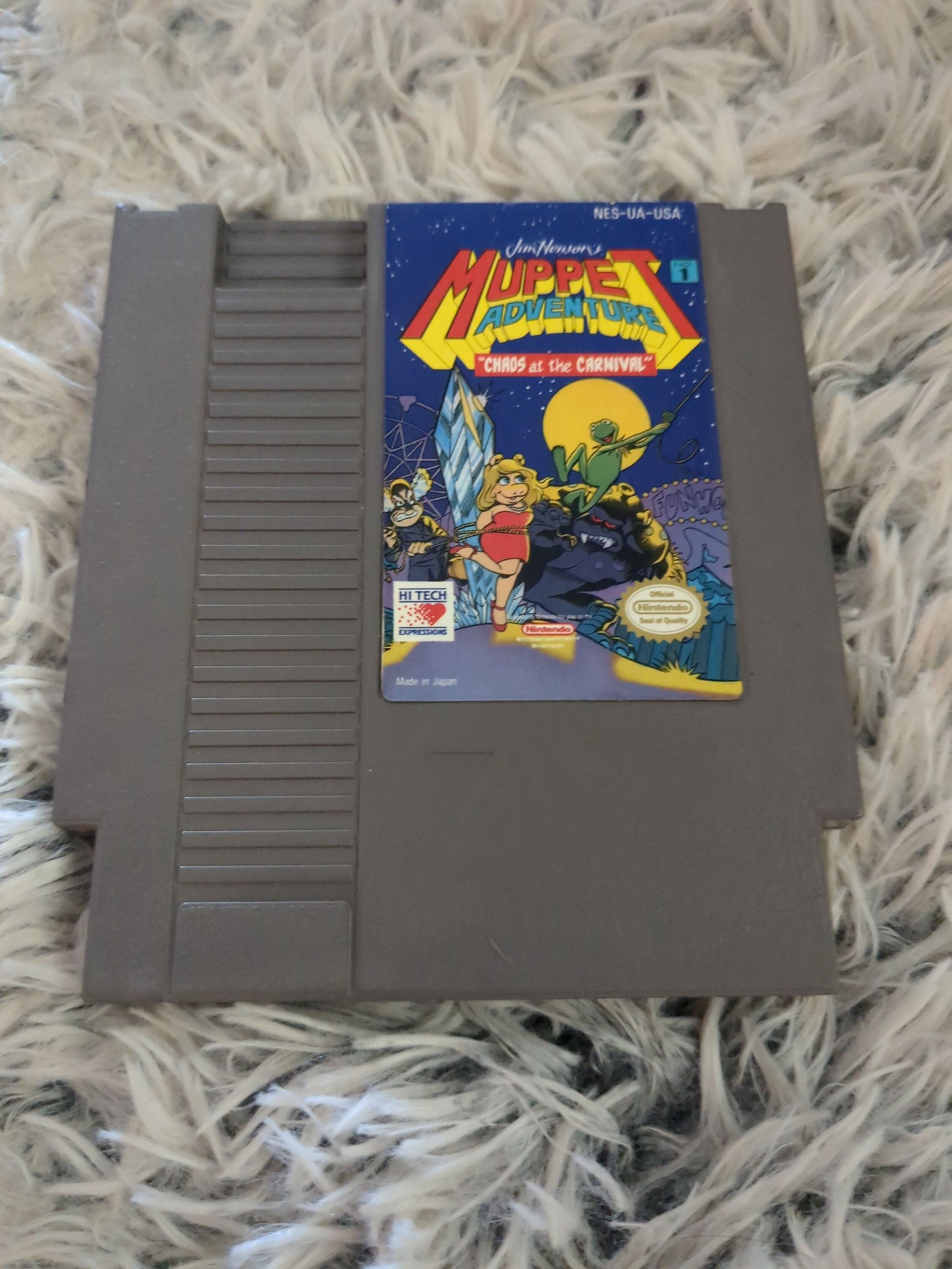 Nintendo Muppet Adventure Chaos Carnival Game NES 1989 Original Game ...