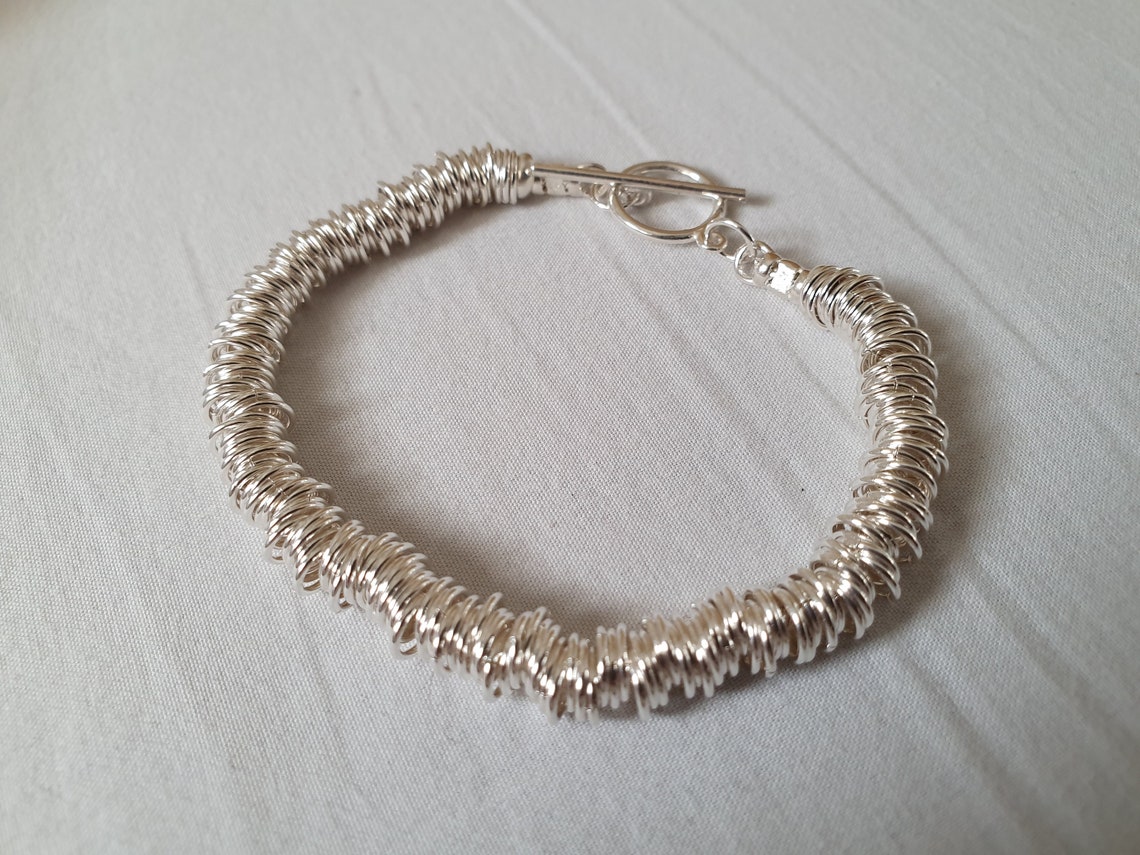 Sterling Silver Links Bracelet, Fashionable Bracelet, Silver Multi ...