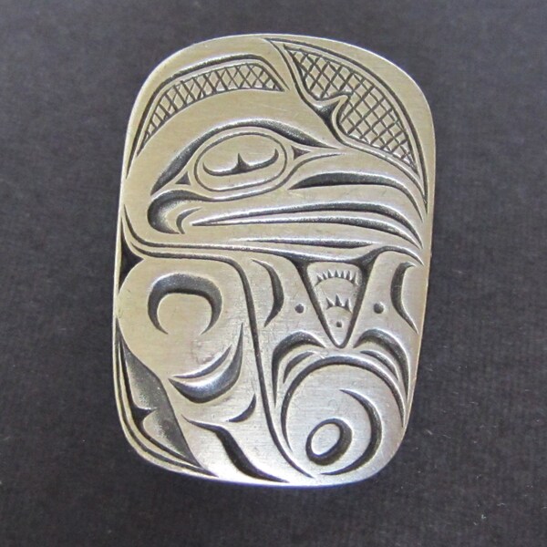 Native American Pewter Brooch - Etsy