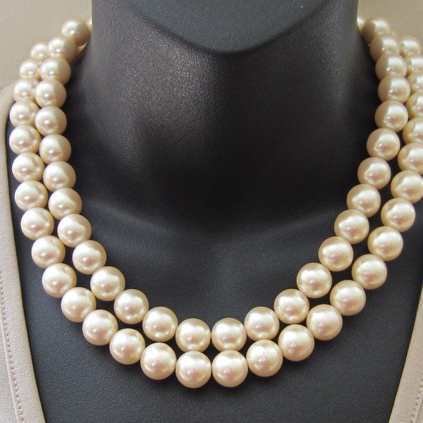 Double Strand Pearls - Etsy