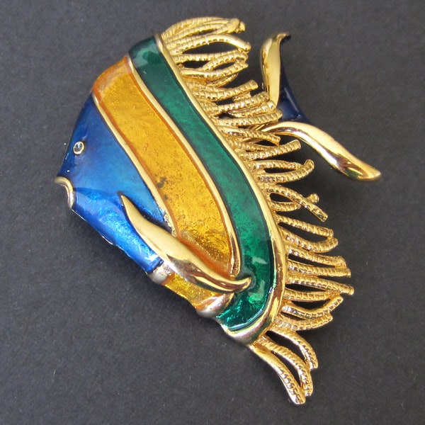 Angel Fish Brooch - Etsy