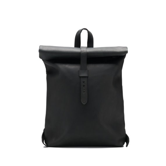 Leather Backpack Mavis 15 Black | Etsy