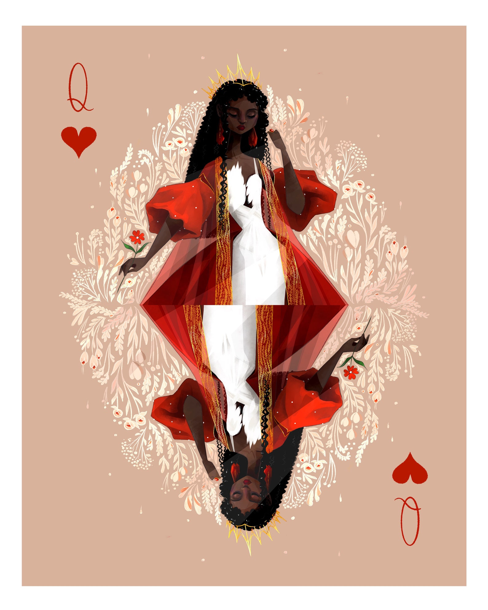 Customized Face Playing Card Portrait | Etsy