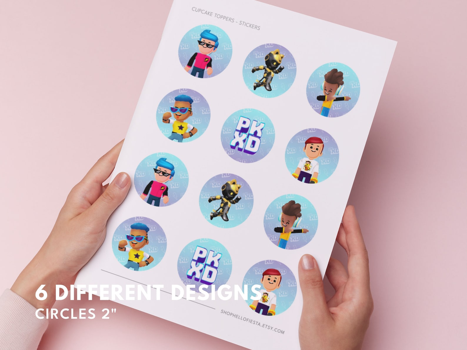 Pk XD for Boy Cupcakes Toppers, Pkxd Games Printable Toppers, Pkxd ...