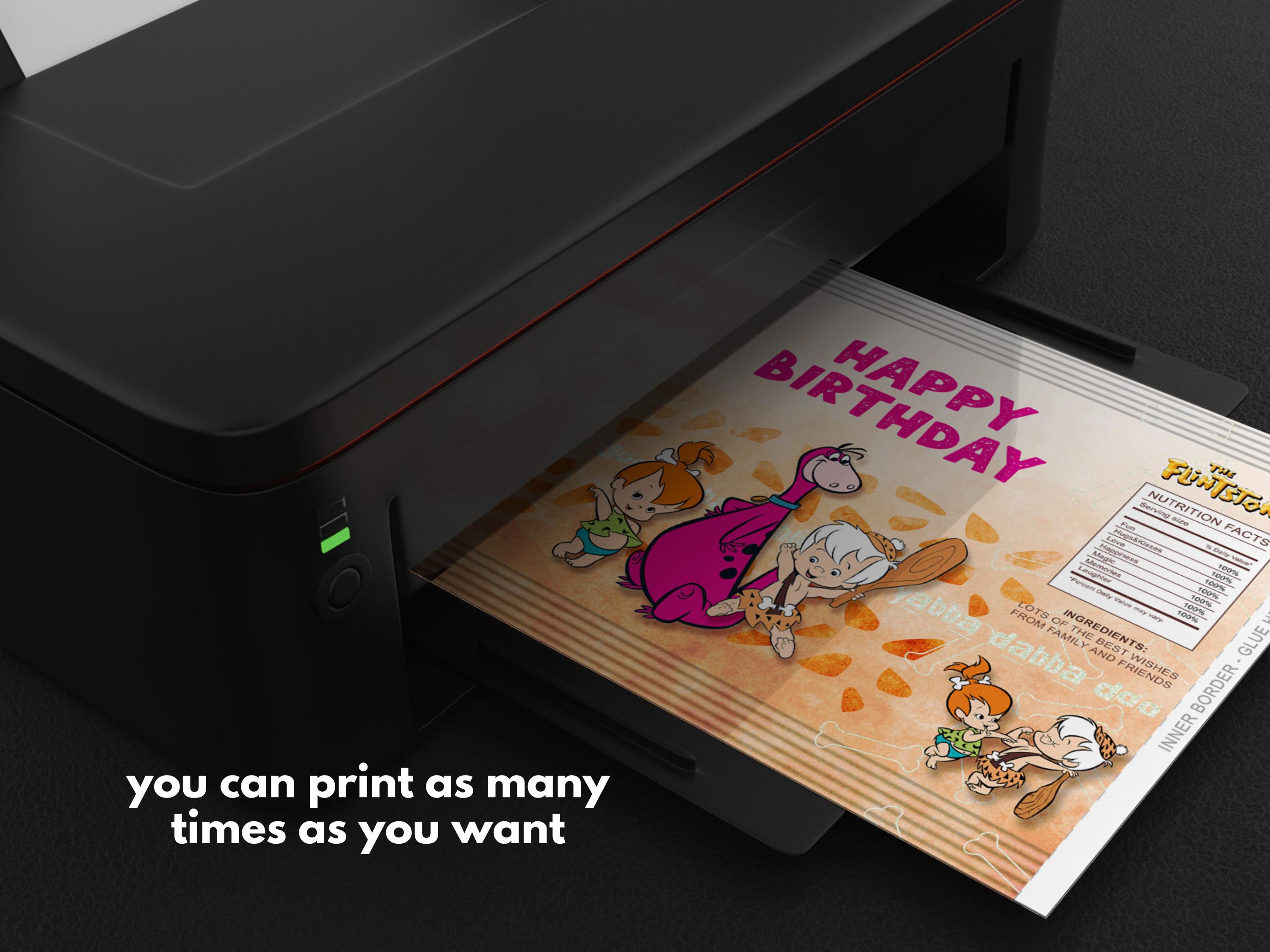 Pebbles and Bam Bam Chip Bag Wrapper, Printable Flintstones Party ...