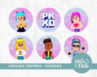 Pk XD for Boy Cupcakes Toppers Pkxd Games Printable Toppers - Etsy
