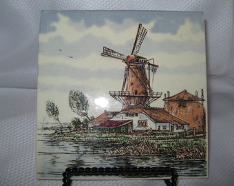 Windmill Tile - Etsy