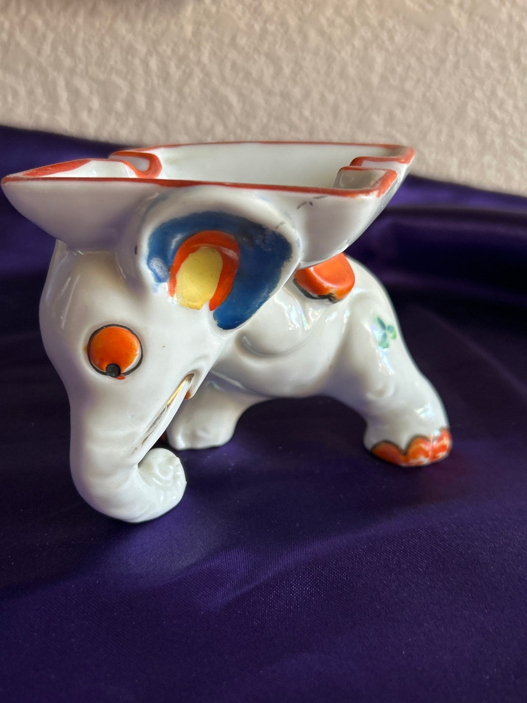 Elephant Ashtray Porcelain Vintage Japan - Etsy