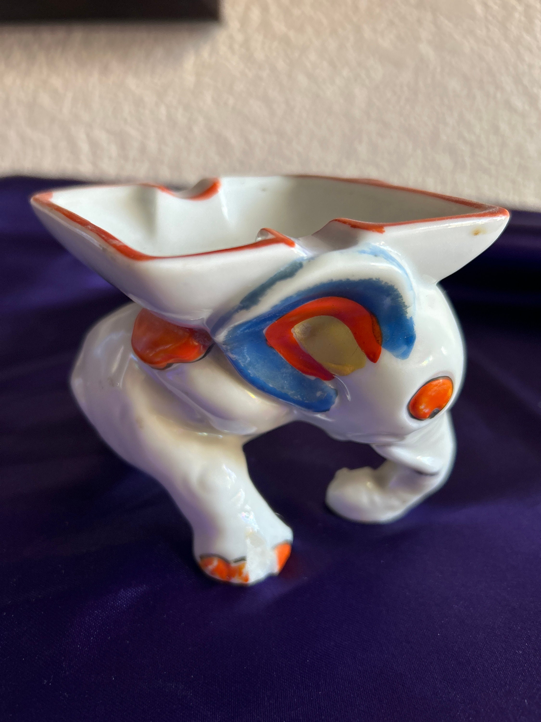Elephant Ashtray Porcelain Vintage Japan - Etsy