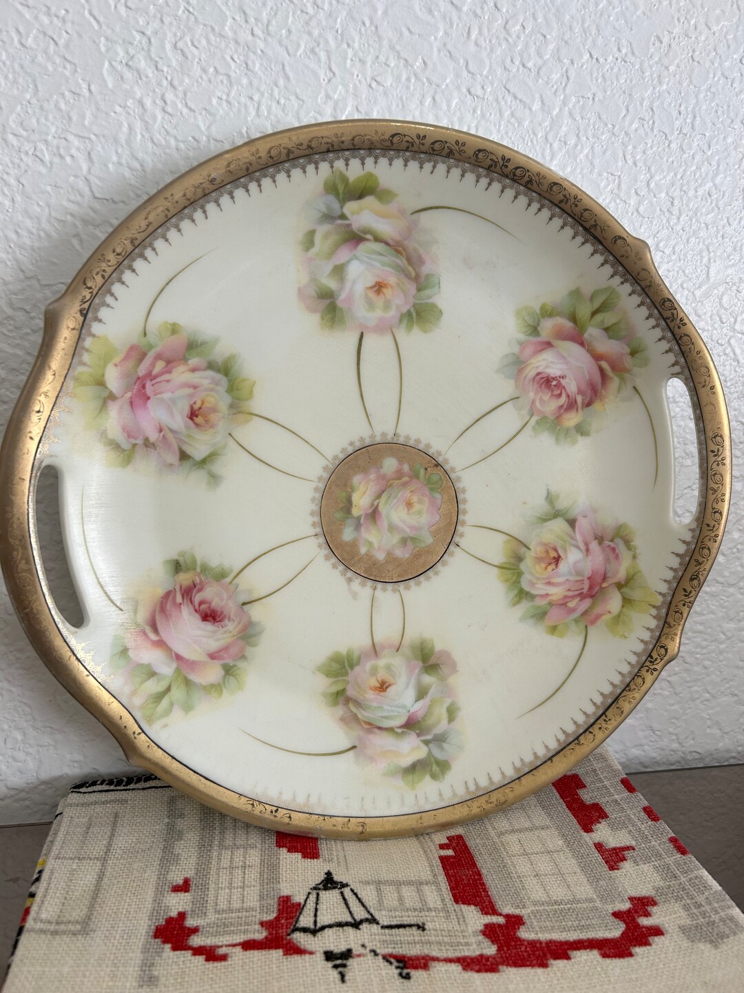 Beautiful Vintage Dessert Cake Plate Porcelain Hand Painted Bavaria - Etsy