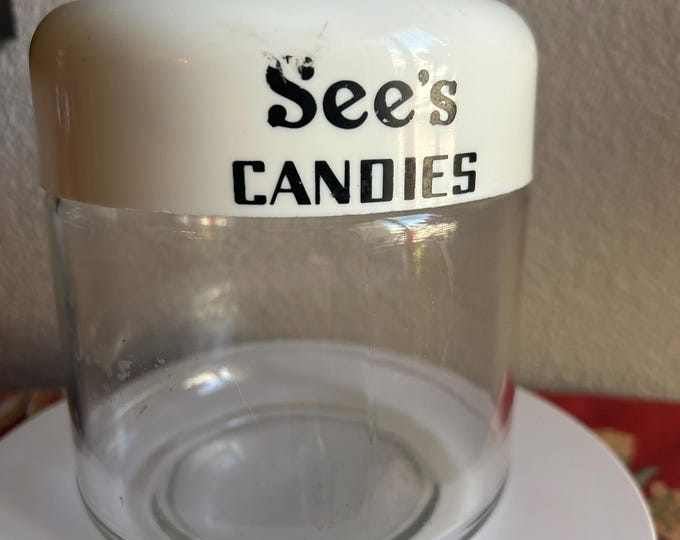 Sees Candy Vintage Large Candy Jar - Etsy