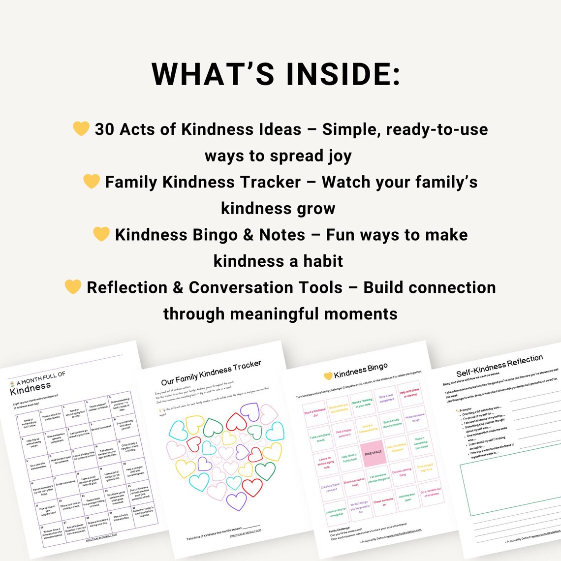 Kindness Activities Printable Pack, Family Games, Homeschool SEL (PDF ...
