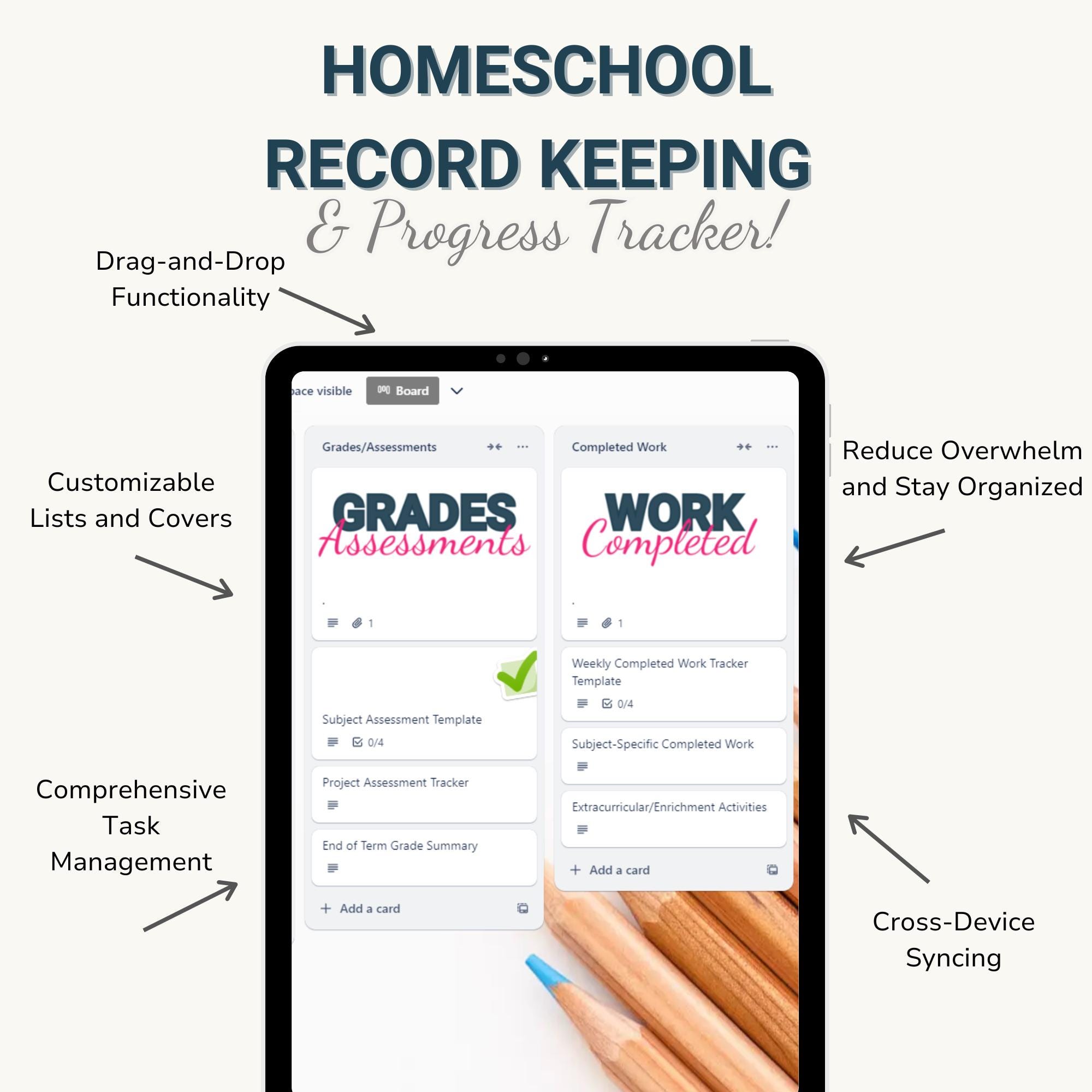Homeschool Record Keeping & Progress Tracker | Digital Organizer for ...