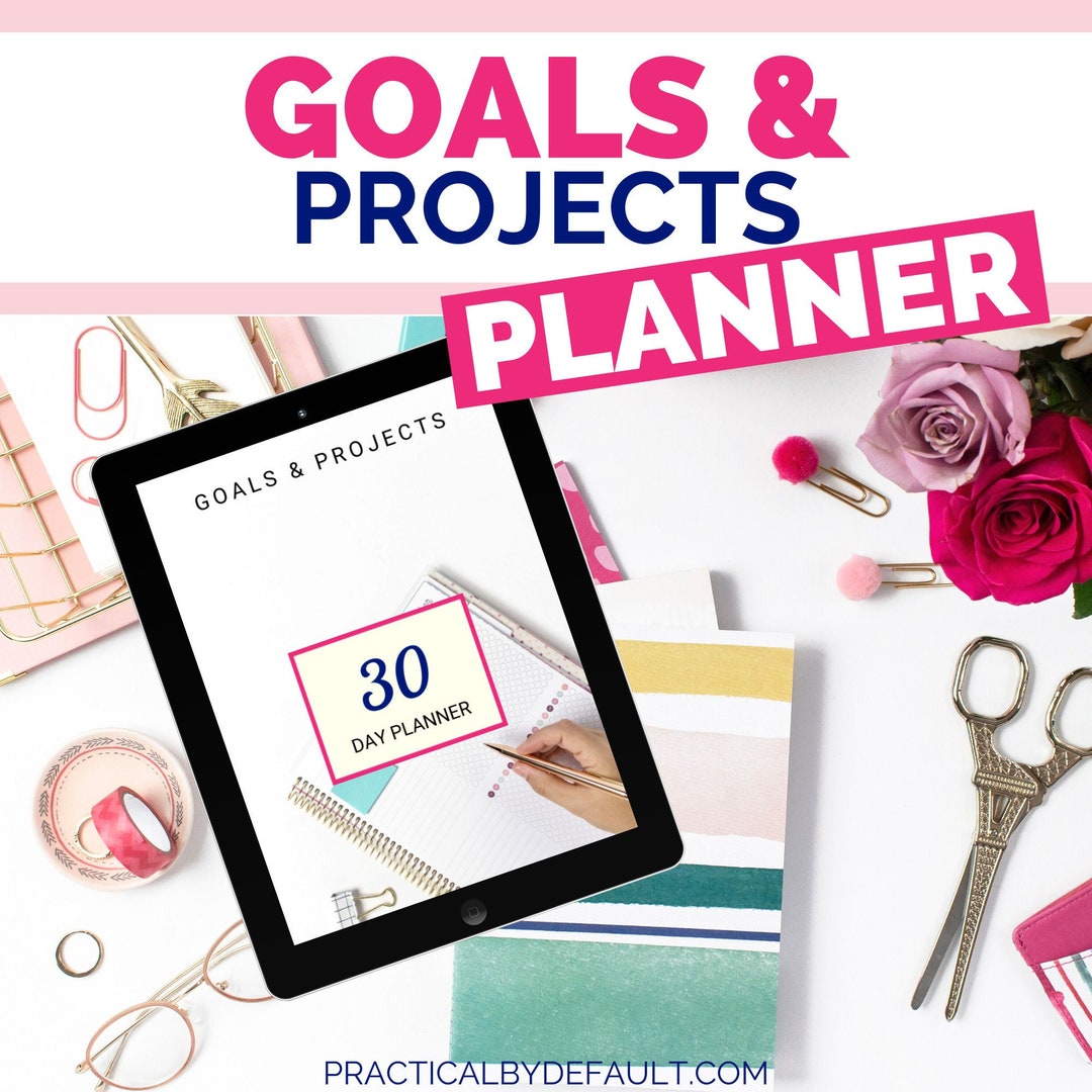 30 Day Goals & Projects Printable Planner (undated) - Etsy