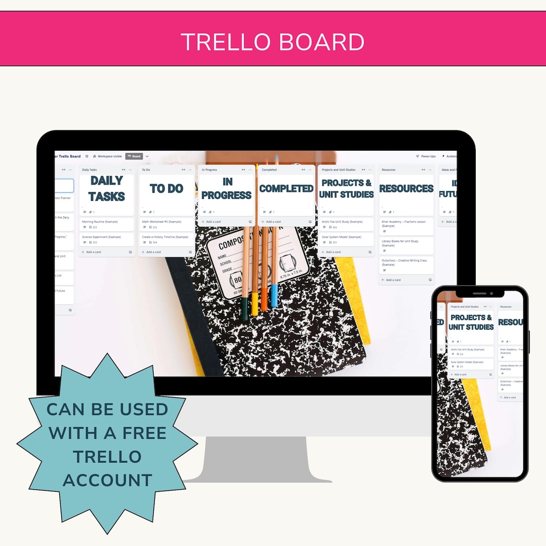 Homeschool Essentials Planner Trello Board | Digital Homeschool Planner ...