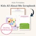 Kids 'all About Me' Scrapbook: Printable Journal (PDF) - Etsy