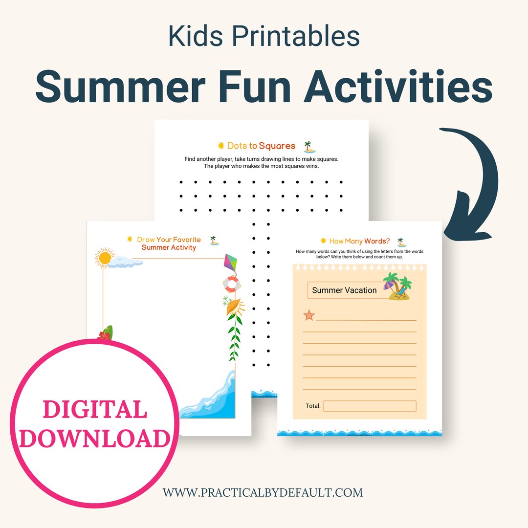 Summer Kids Activities | Summer Activity Sheets for Kids | Summer ...