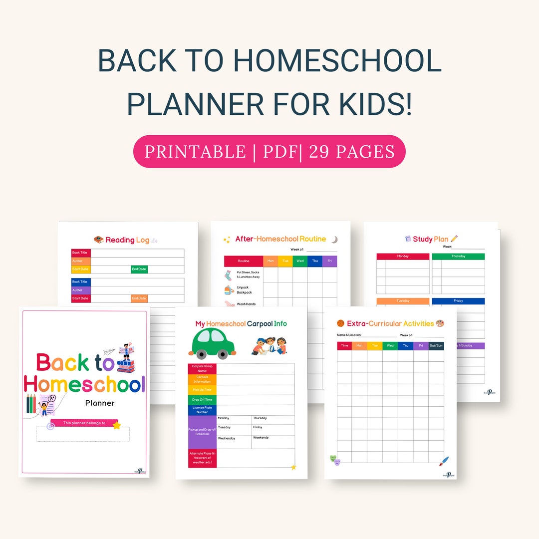 Back to Homeschool, Back to School, Homeschool, Homeschool Planner ...