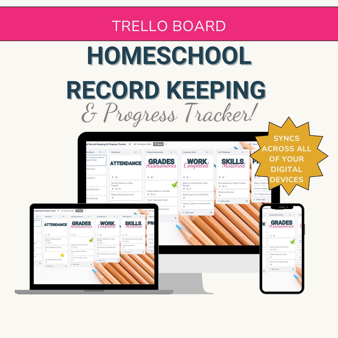 Homeschool Record Keeping & Progress Tracker | Digital Organizer for ...