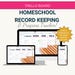 Homeschool Record Keeping & Progress Tracker | Digital Organizer for ...