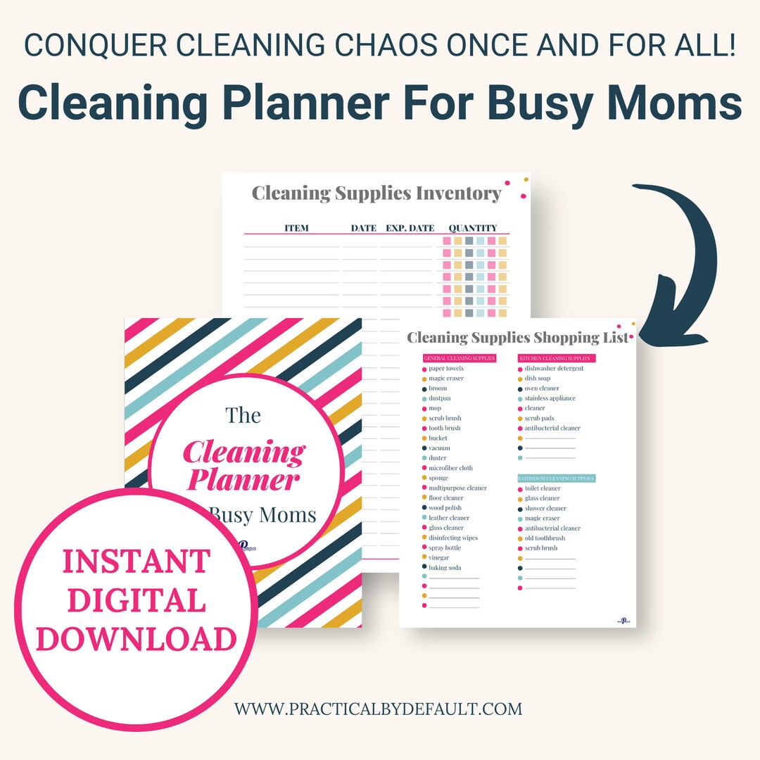Printable Cleaning Planner for Busy Homeschool Moms | Household ...