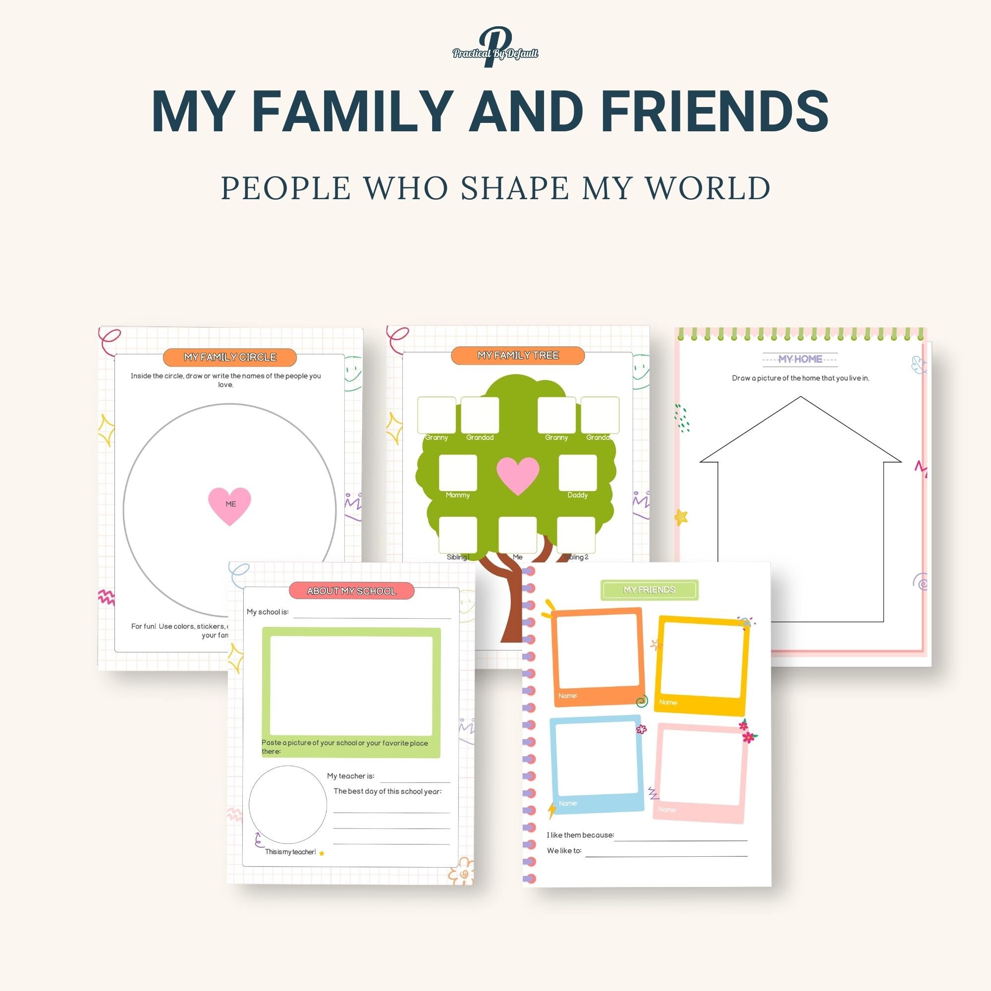 Kids 'all About Me' Scrapbook: Printable Journal (PDF) - Etsy