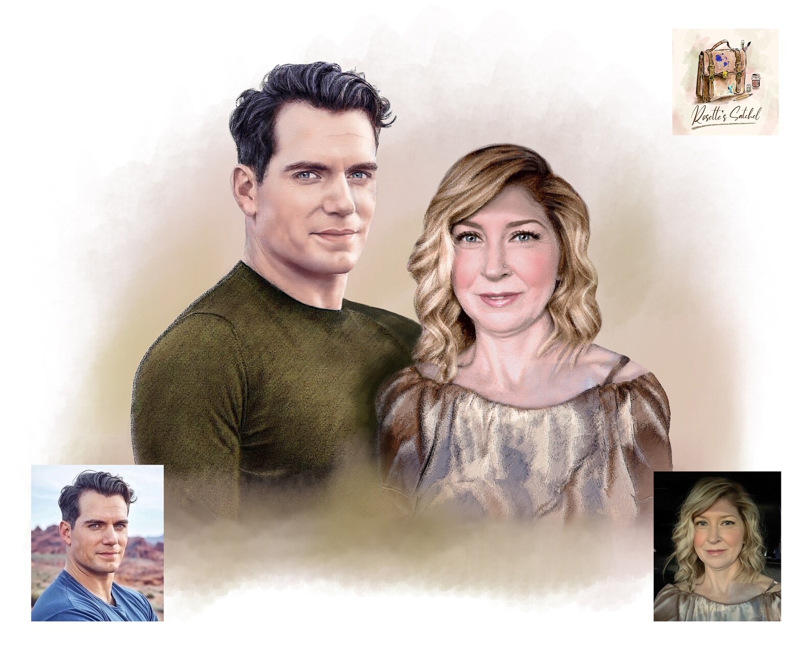 Custom Portrait From Photo, Personalized Portrait, Custom Illustration ...