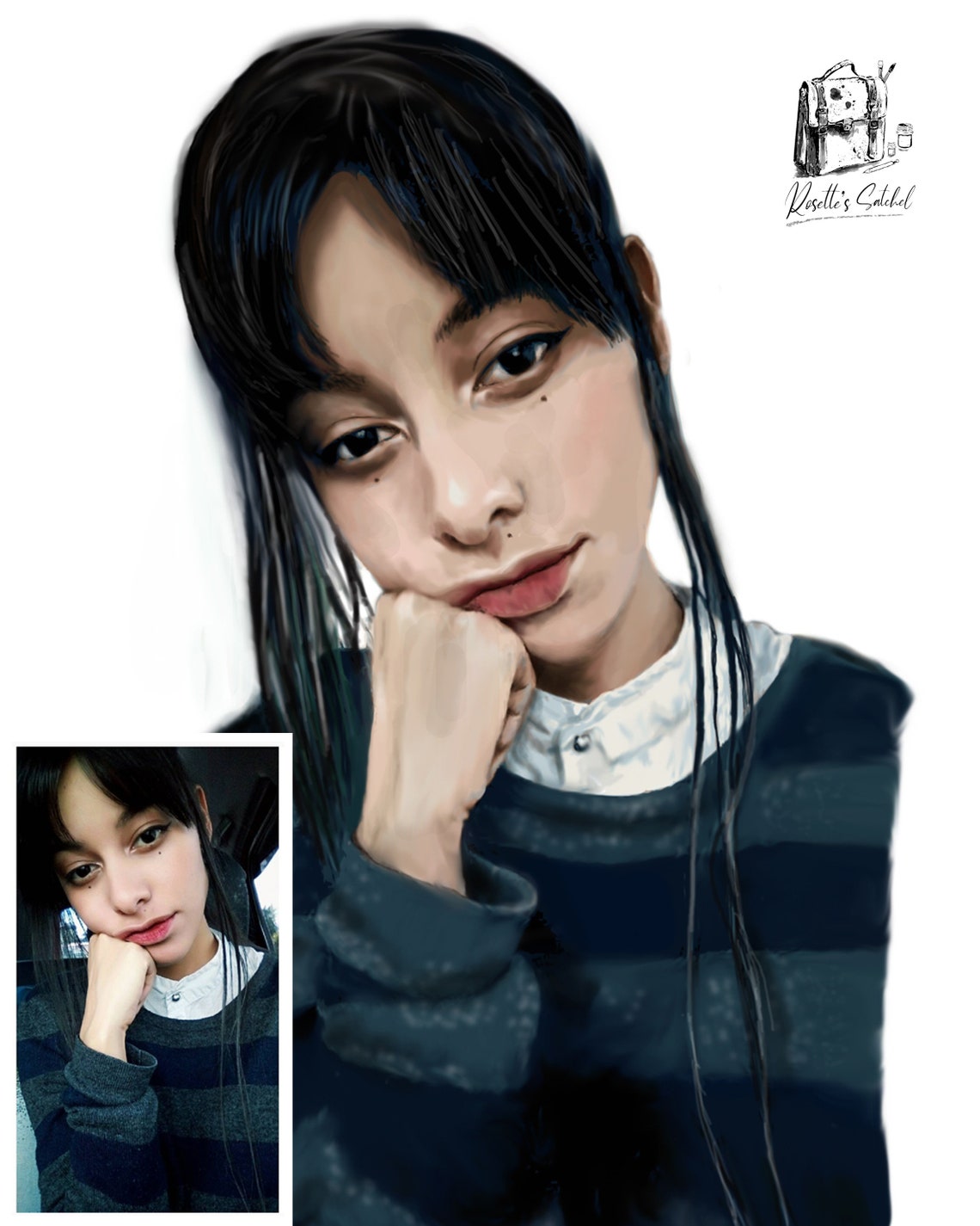 Custom portrait from photo personalized portrait custom | Etsy