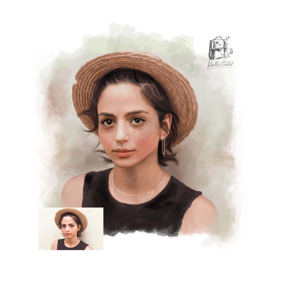 Custom Portrait From Photo, Personalized Portrait, Custom Illustration ...