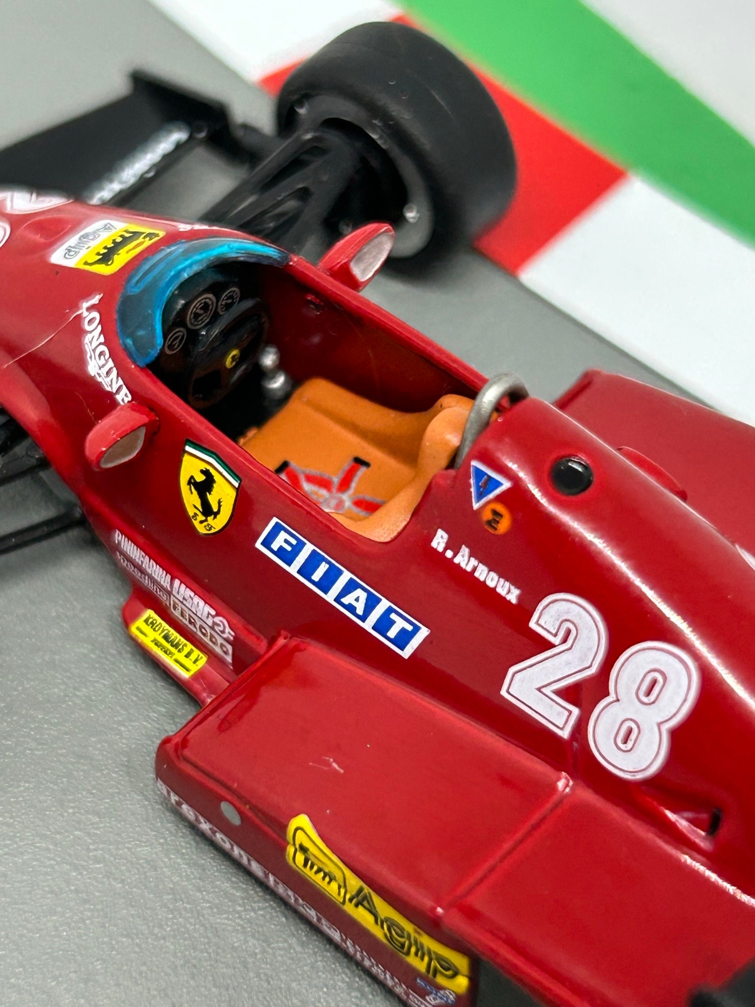 1:43 Scale Model of Rene Arnoux 1983 Ferrari 126 C3 F1 Car - Etsy Australia
