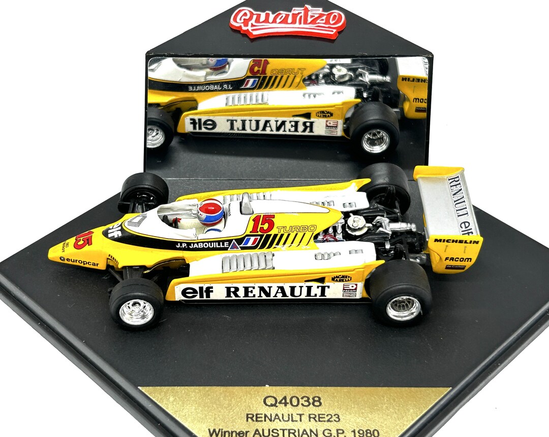 Vintage 1:43 Scale Quartzo Model of a Renault RE23 Formula One - Etsy