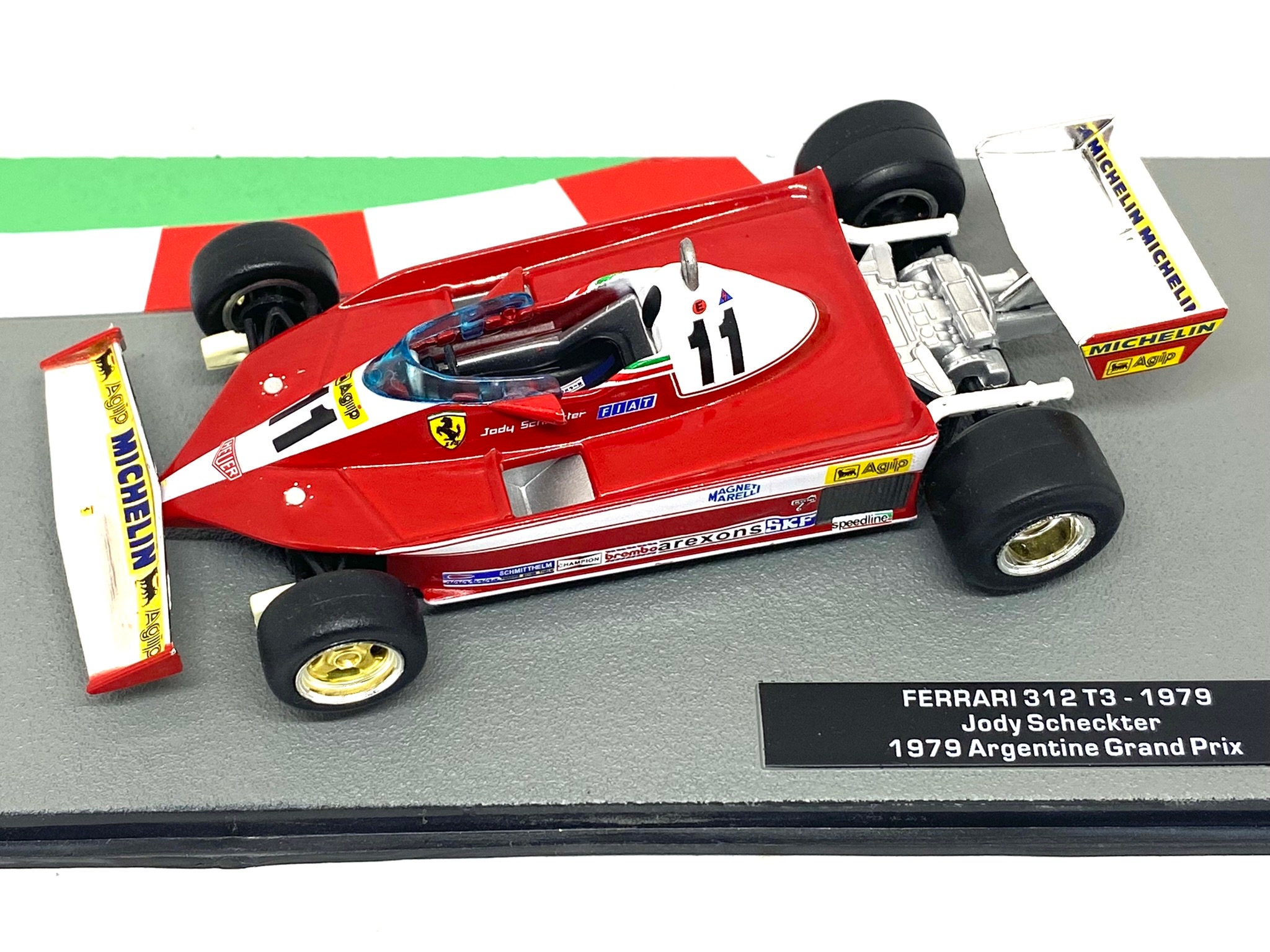 1:43 Scale Model of Jody Scheckter's 1979 Ferrari 312 T3 F1 Car, Formula One Collectors Model ...