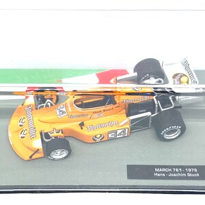 1:43 Scale Model of Hans Stuck's 1976 March 761 F1 Car, Formula One Collectors Model Car ...
