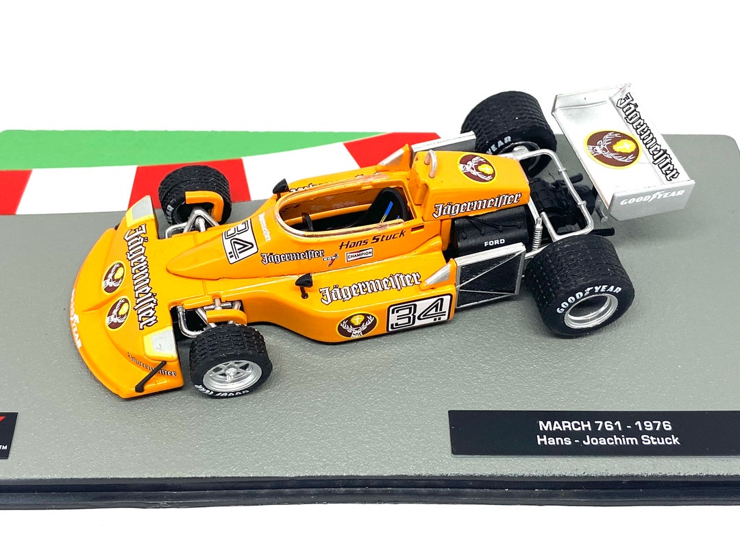 1:43 Scale Model of Hans Stuck's 1976 March 761 F1 Car, Formula One Collectors Model Car ...