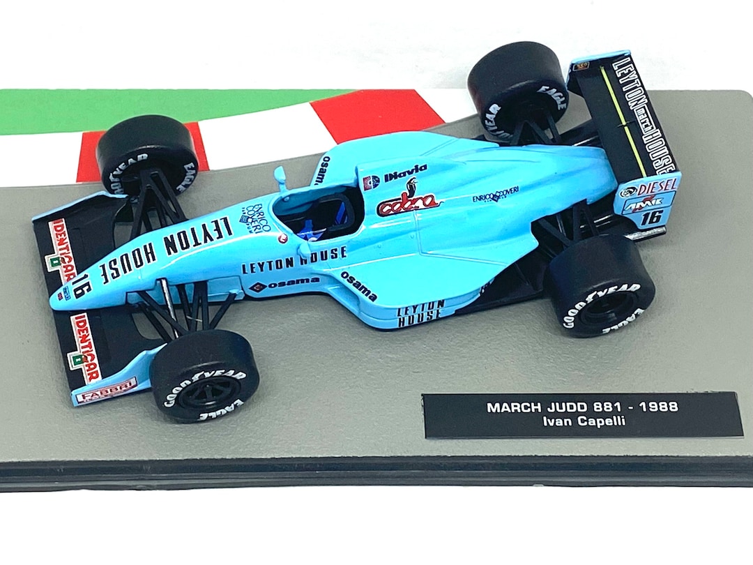 1:43 Scale Model of Ivan Capelli's 1988 March 881 F1 Car - Etsy