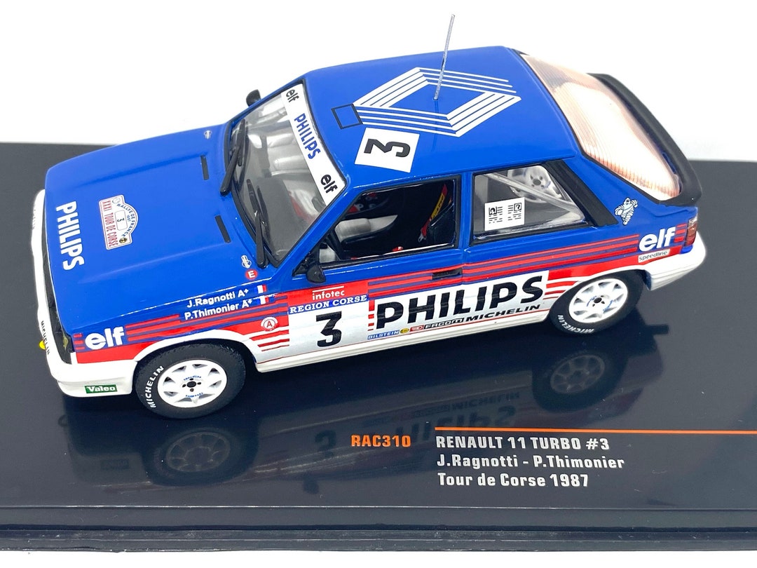 1:43 Scale IXO Model of a Renault 11 Turbo Rally Car as Driven by J ...