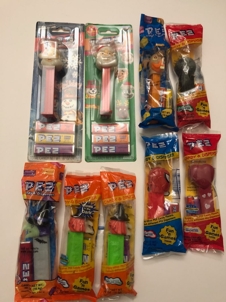 9 Vintage Pez Dispensers in Original Packaging. Star Wars, Disney ...