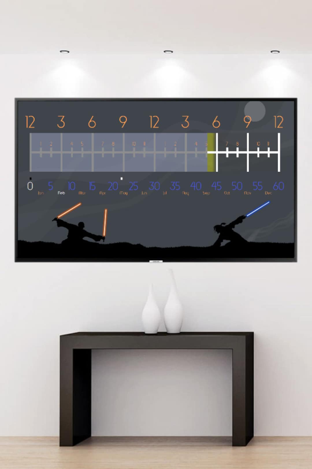 24 Hour Digital Clock, Lobby Clock, Perfect for Waiting Areas and ...