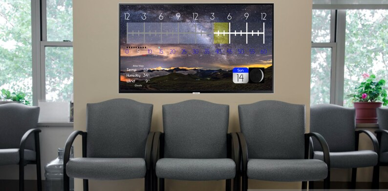 24 Hour Digital Clock, Lobby Clock, Perfect for Waiting Areas and ...