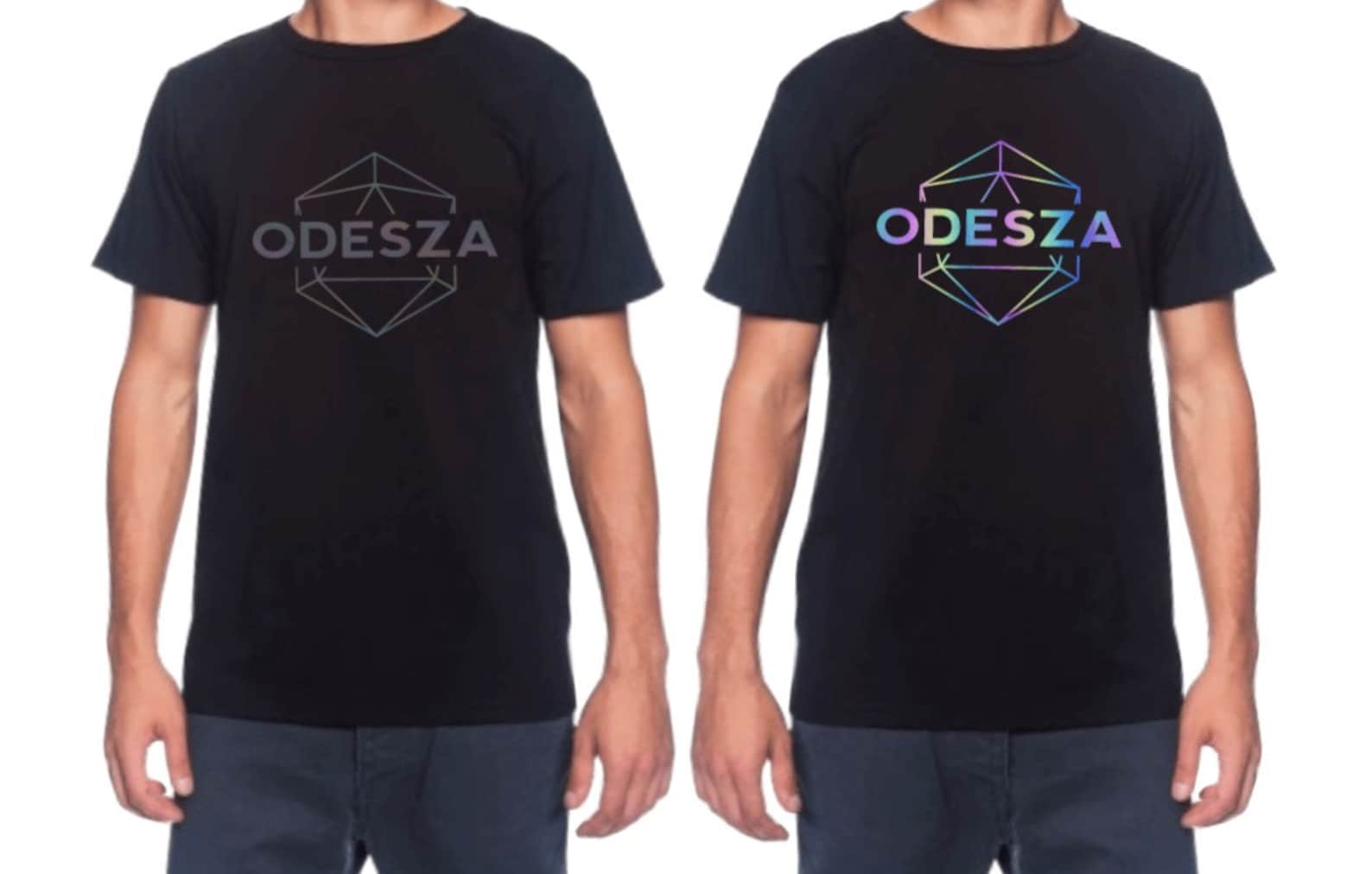 Rainbow Reflective Odesza Logo Tee - Etsy