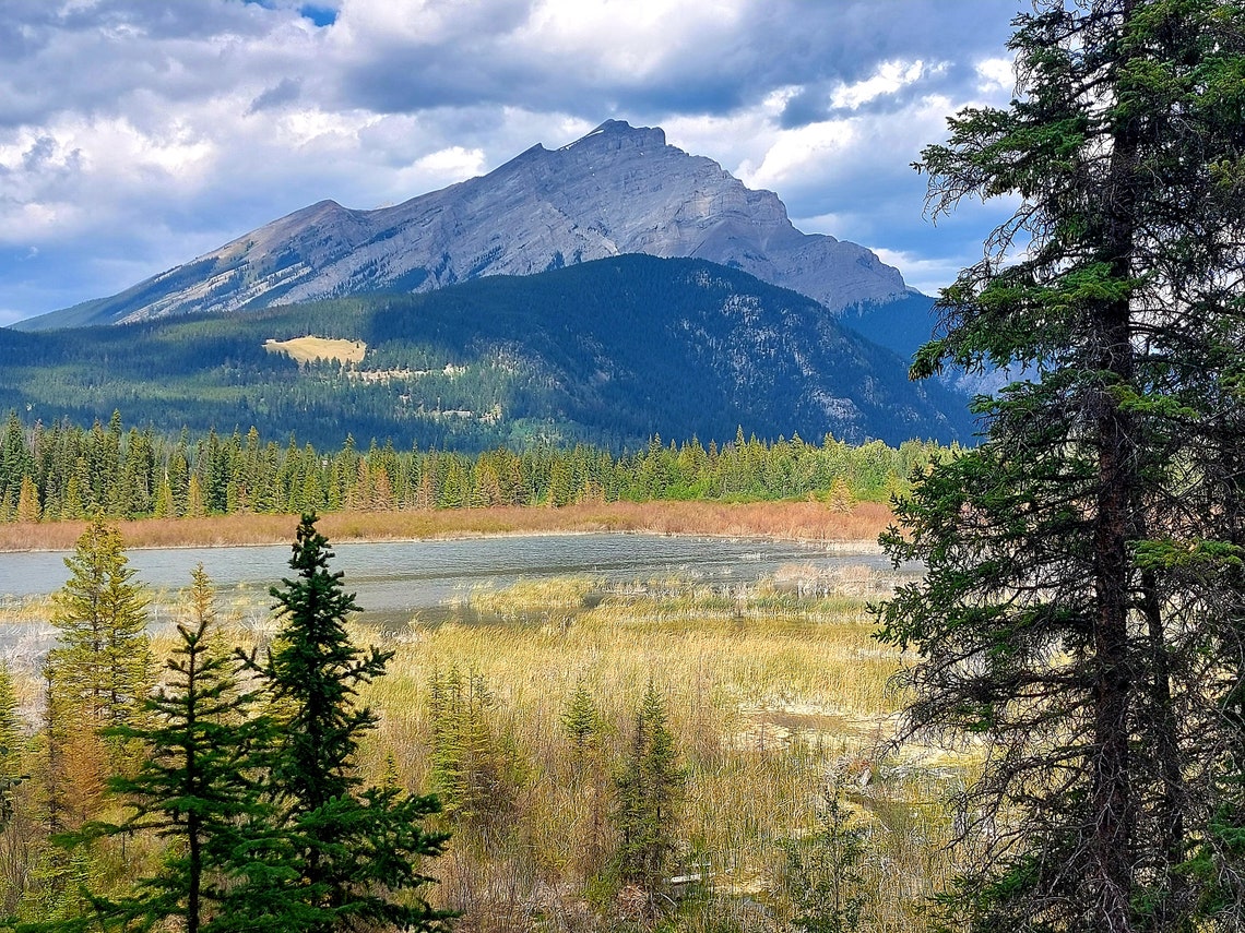 River Valley With Mountain View Screensaver Digital Download Instant ...