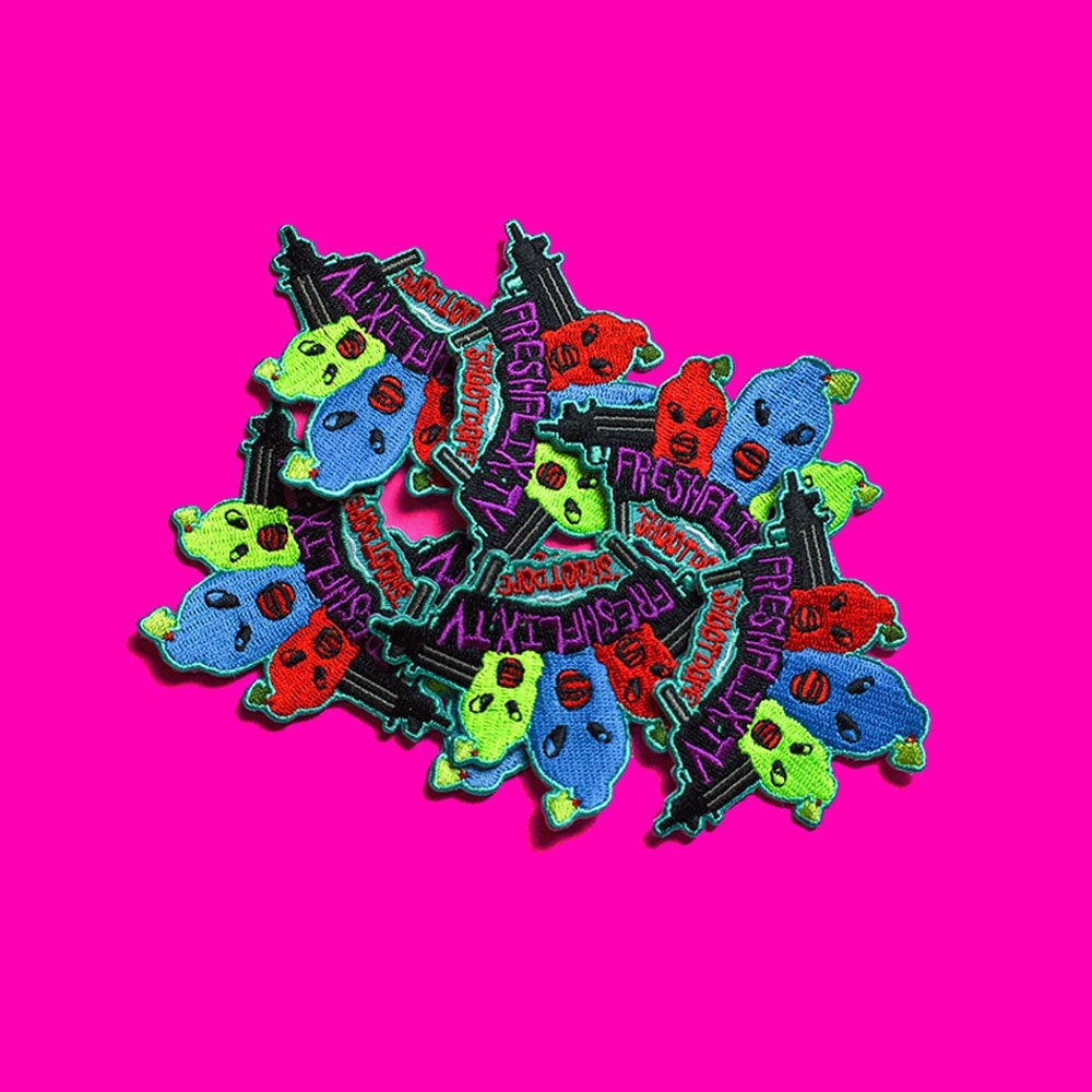 Buy Art Mafia Mask Shoot Dope Crew Patch Iron on Sew On Online in India ...